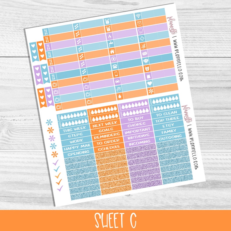 Woodland Animals Erin Condren Printable Planner Stickers | Etsy