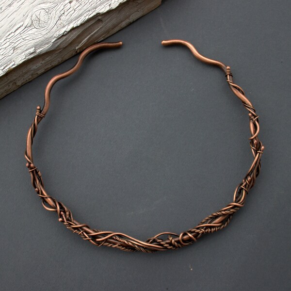 Copper Wire Necklace - Etsy
