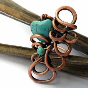 Turquoise Wire Wrapped Ring Boho Rustic Ring Wire Wrapped Jewelry ...