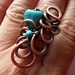 Turquoise Wire Wrapped Ring Boho Rustic Ring Wire Wrapped - Etsy