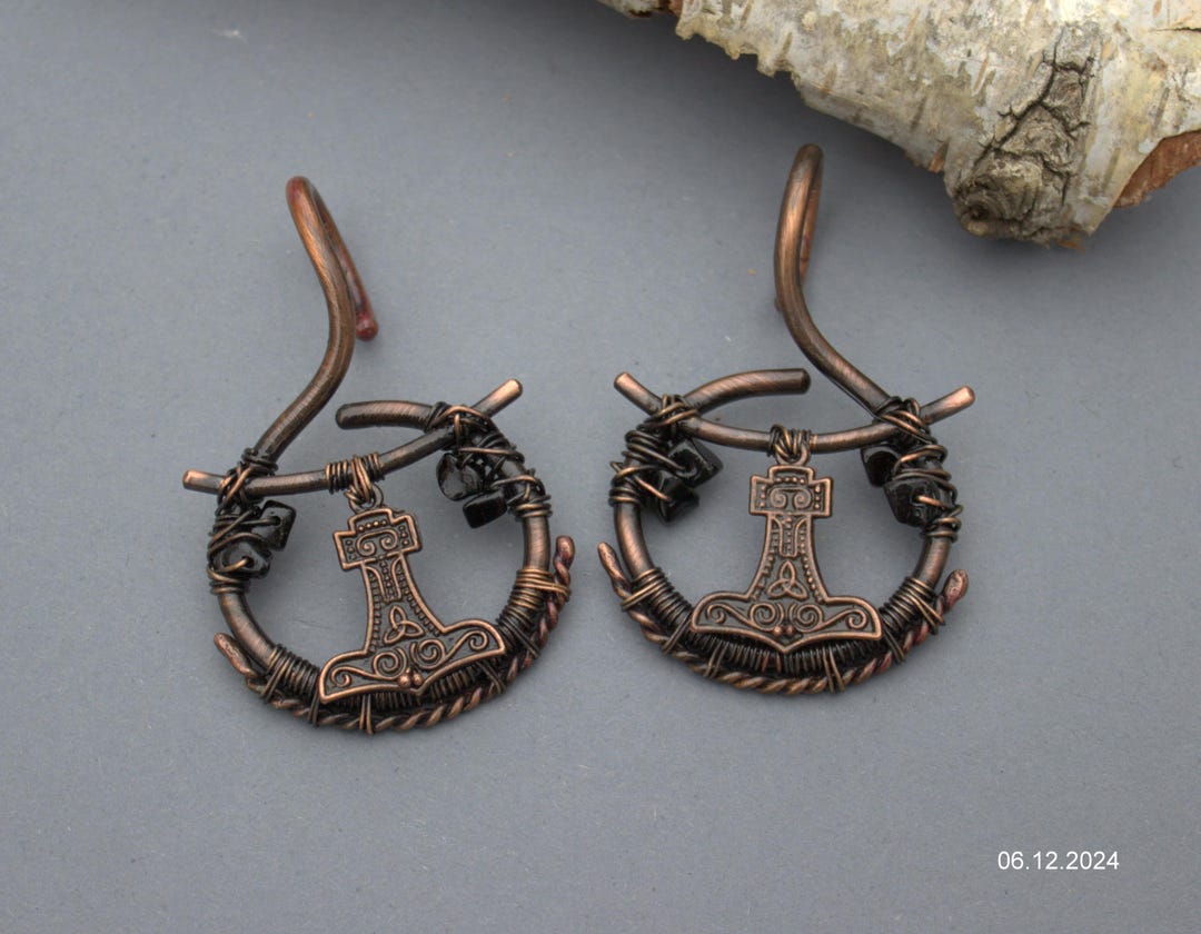 Mjolnir Viking Ear Weights, Thor's Hammer Ear Weights, Thor, Viking ...