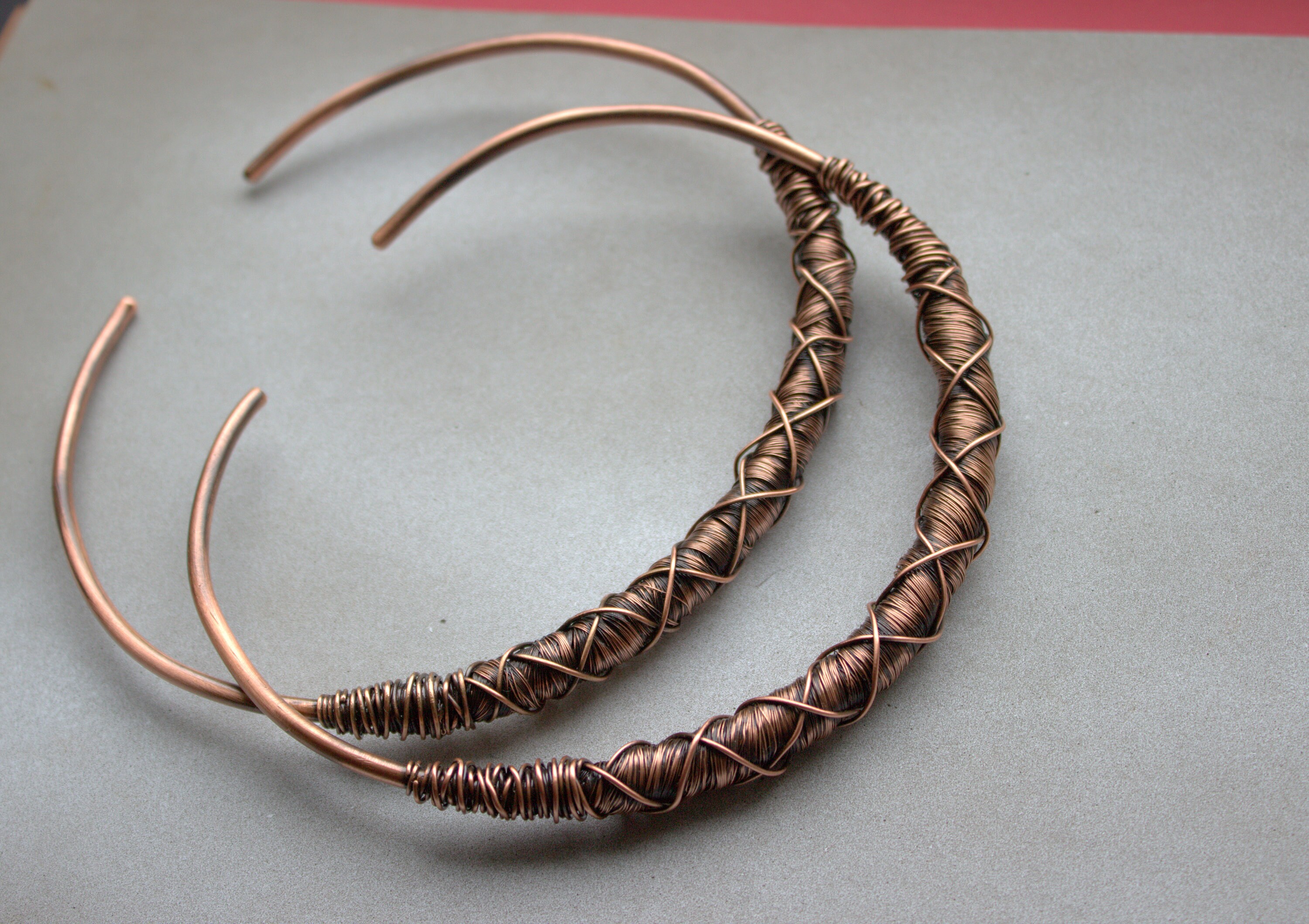 Celtic Knot Torque Viking necklace Copper neck Open choker | Etsy