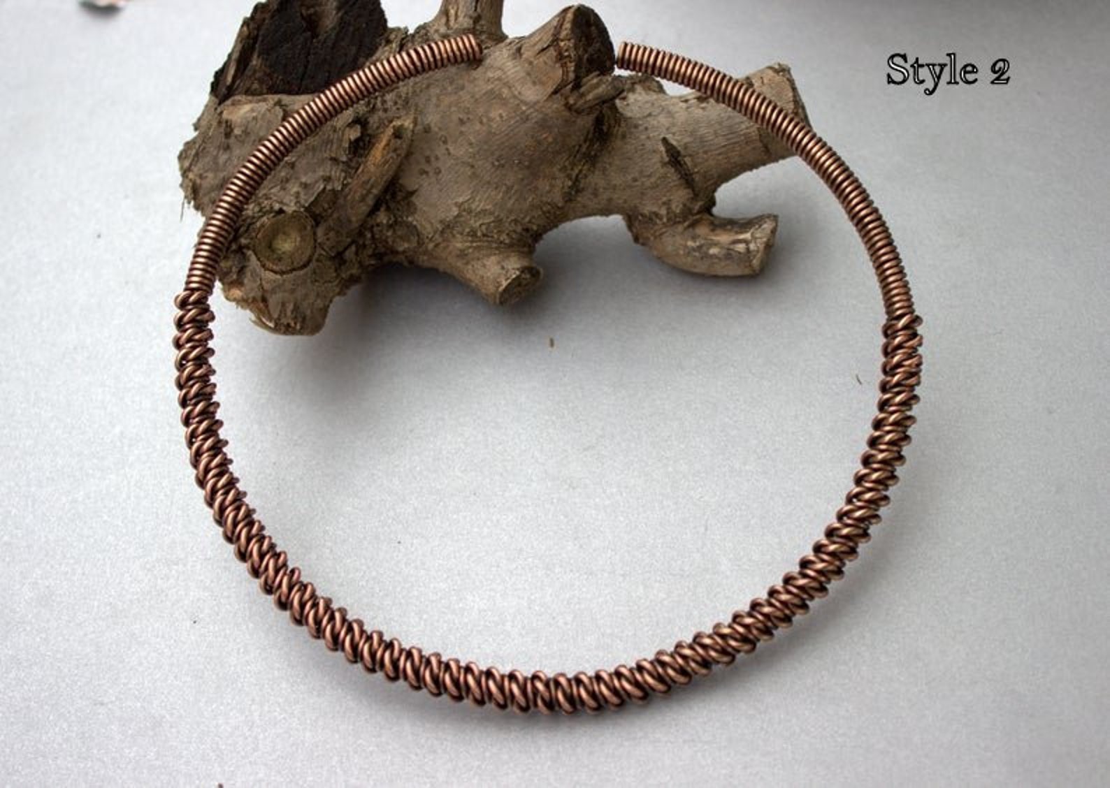 Copper Neck Torc Viking Torc Nordic Torc Torque Necklace - Etsy