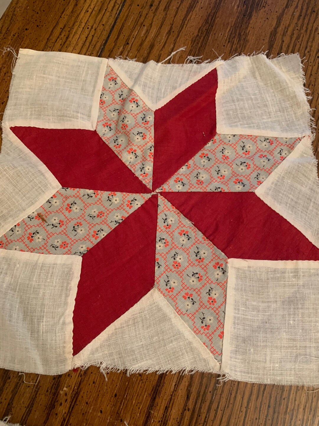 Vintage Star Pattern Quilt Squares - Etsy