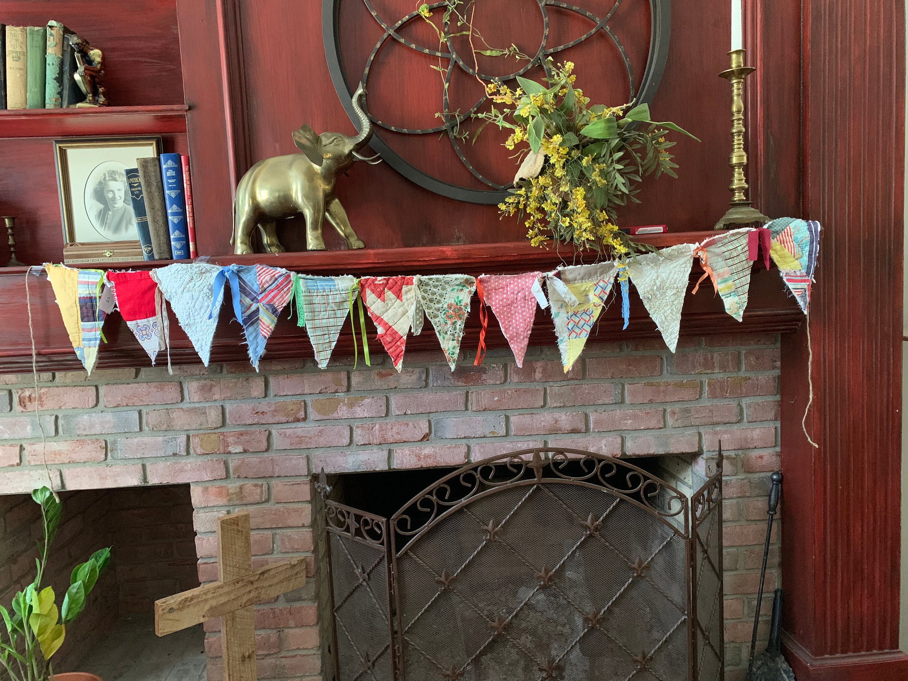 Bunting, Banners, Garland, Pennant, Flag Made From Vintage Quilt - Etsy