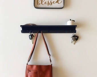 Entryway Organizer Modern Coat Rack Mid Century Key Rack Hall | Etsy