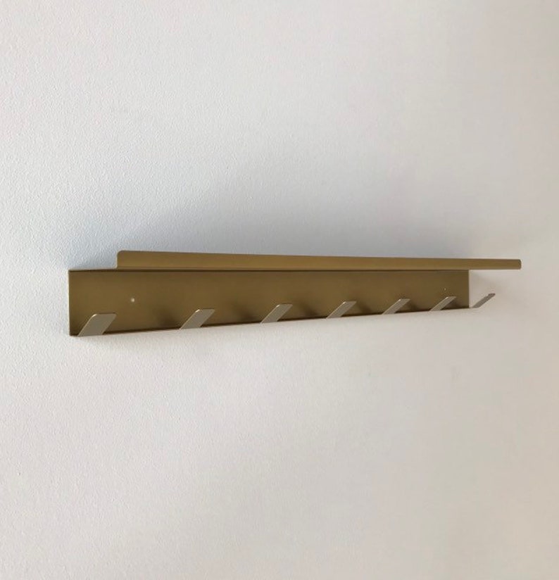 Entryway Organizer Modern Coat Rack Mid Century Key Rack Hall | Etsy