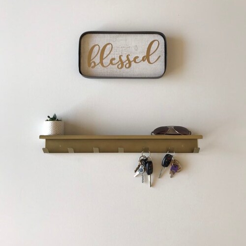 Entryway Organizer Modern Coat Rack Mid Century Key Rack Hall - Etsy