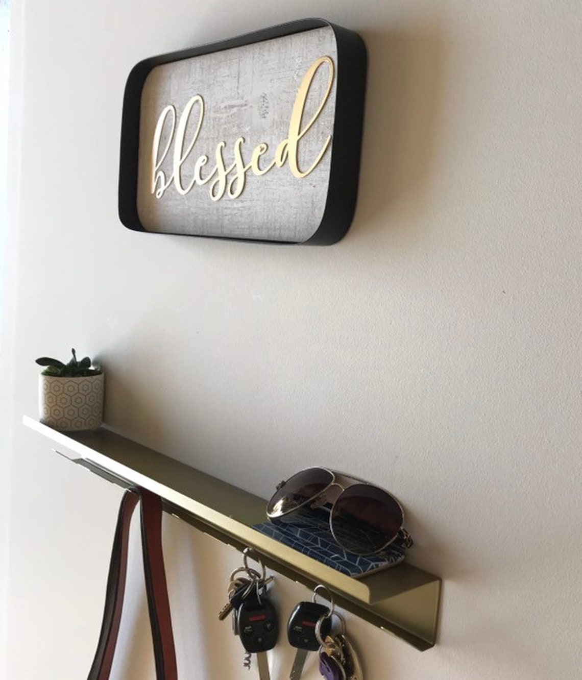 Entryway Organizer Modern Coat Rack Mid Century Key Rack Hall - Etsy