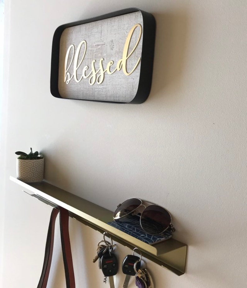 Entryway Organizer Modern Coat Rack Mid Century Key Rack Hall | Etsy