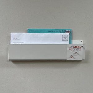 Mid Century Modern Steel Letter Holder, Mail Organizer, Command Center ...