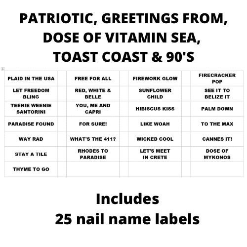 Color Street Labels for Tab Dividers Divider Organization - Etsy