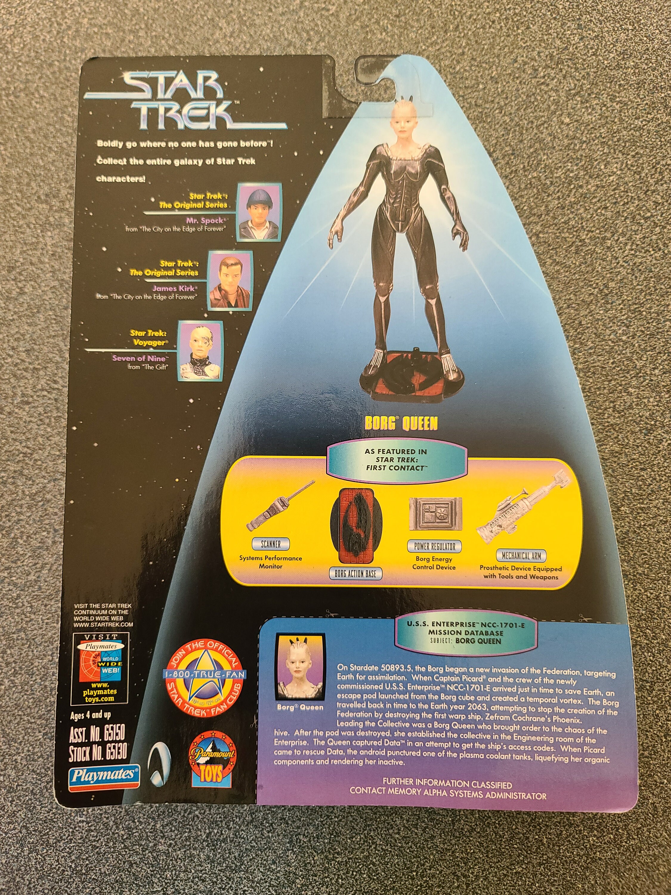 Vintage 1998 Borg Queen Action Figure Warp Factor Series 5 - Playmates ...