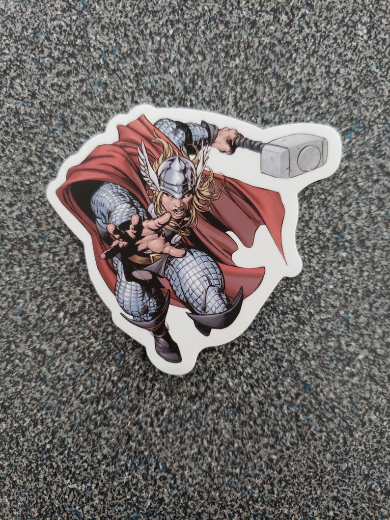 The Mighty Thor Sticker Decal You Choose Marvel Comics | Etsy