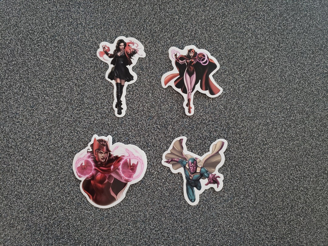 Scarlet Witch and Vision - Wandavision - Vinyl Decal Stickers - Your ...