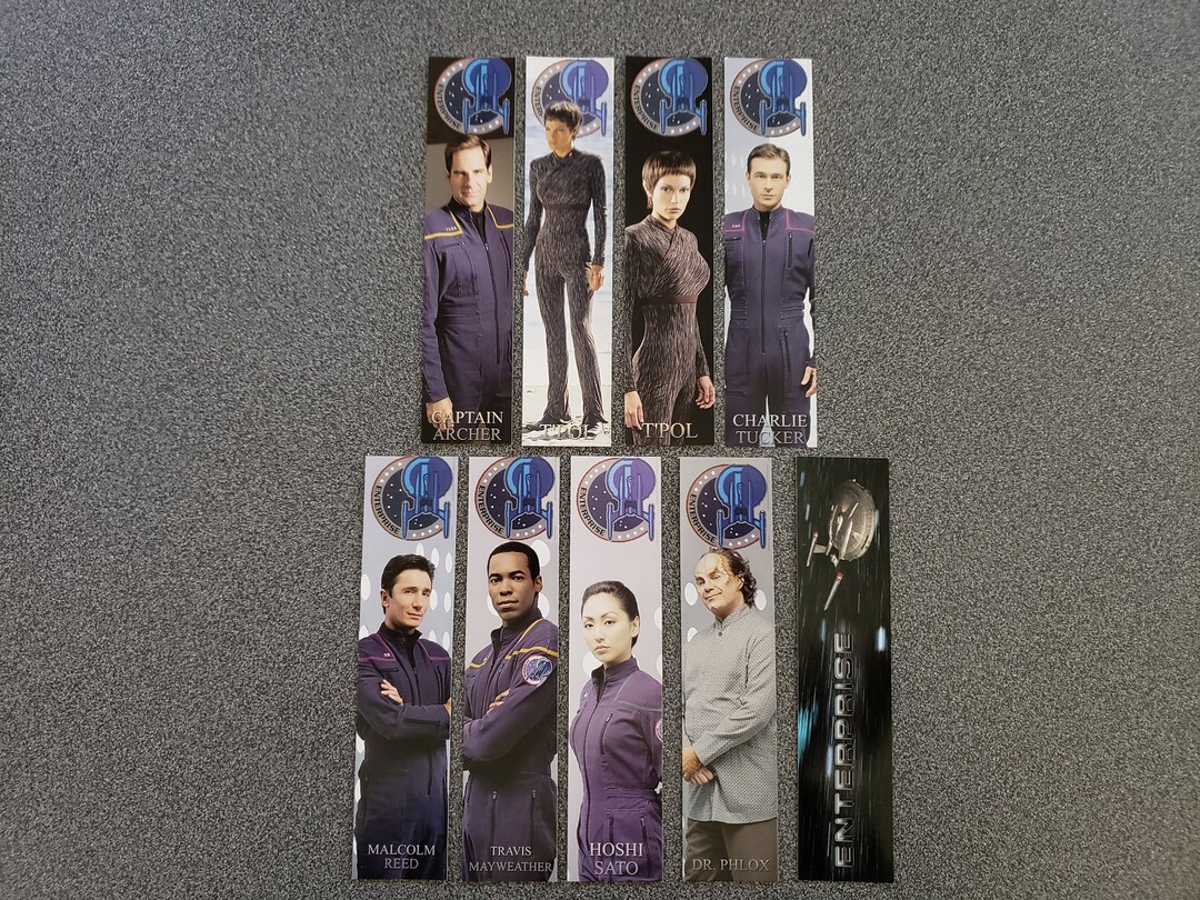 Vintage 2002 Star Trek Enterprise Bookmarks - Your Choice! - Etsy