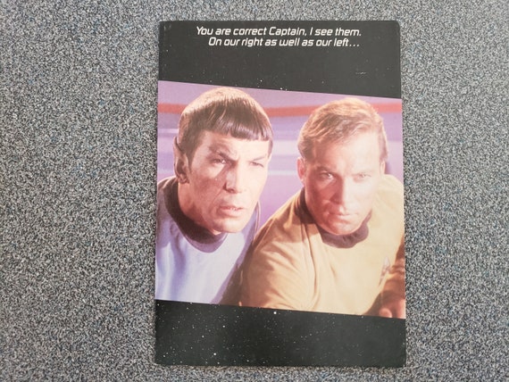 Vintage 1986 Star Trek TOS Mr. Spock and Captain Kirk Humor - Etsy