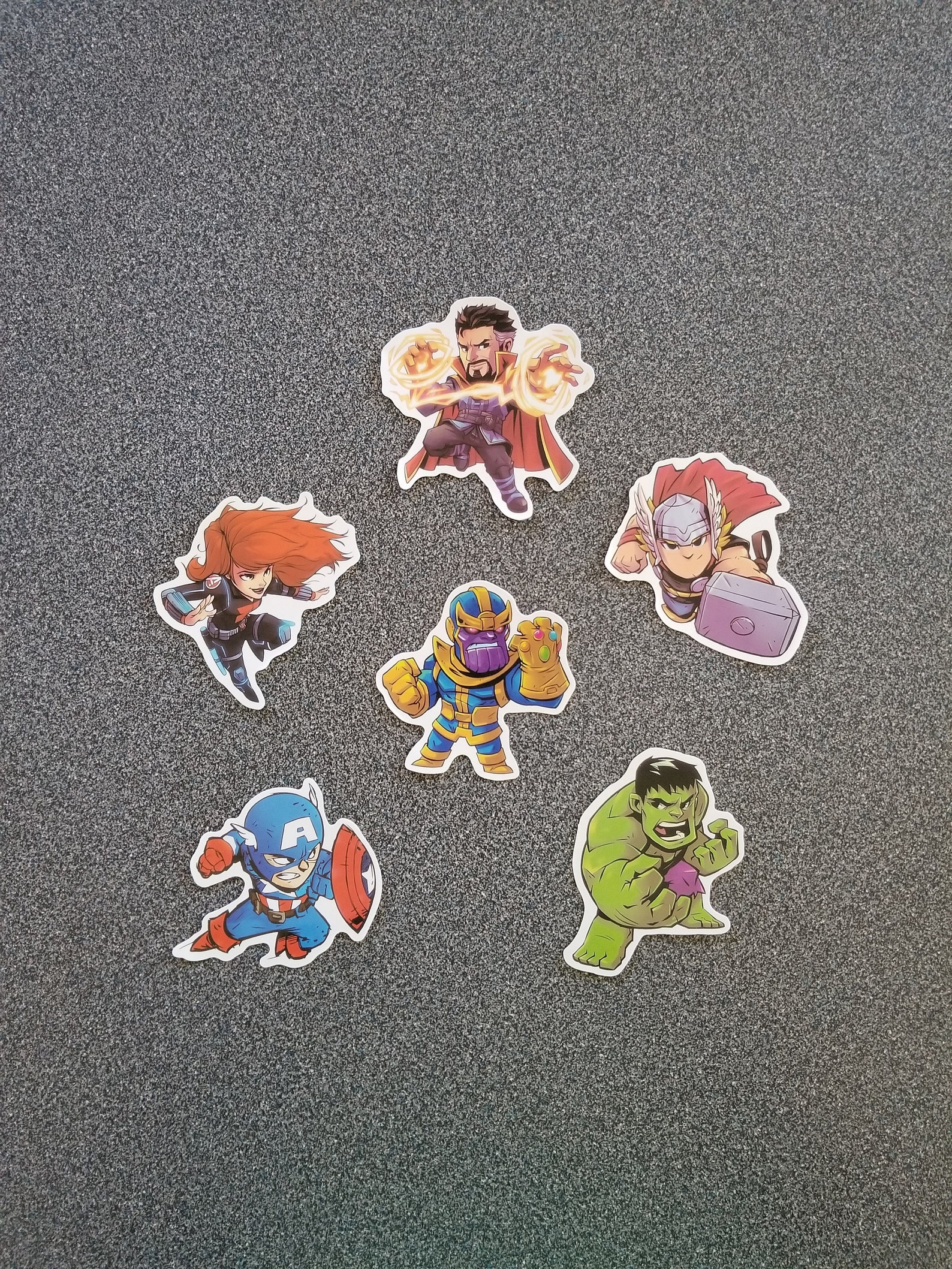6 Pcs Marvel Comics Avengers Vinyl Stickers Includes Captain - Etsy