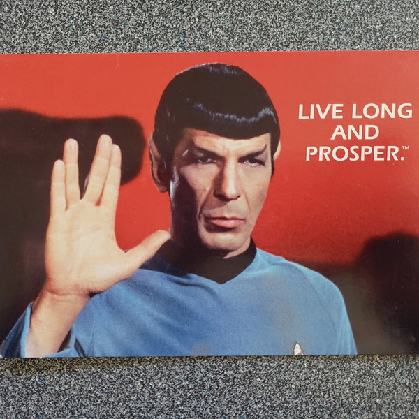 Live Long and Prosper Birthday Card - Etsy