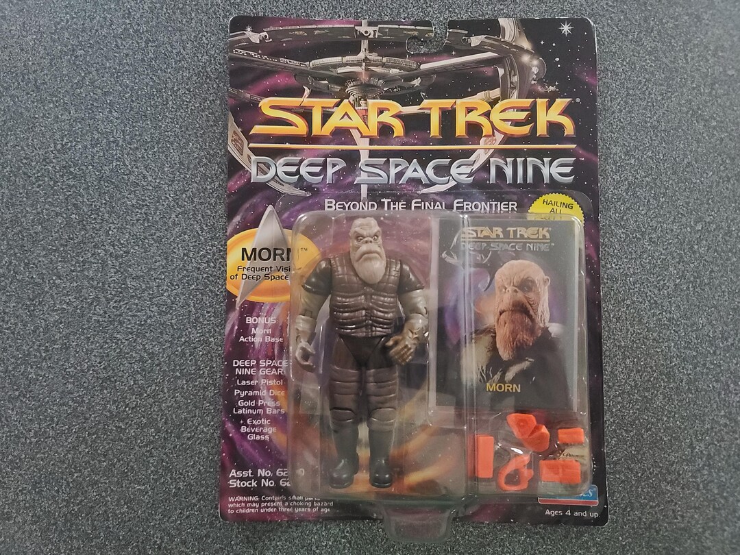 Vintage 1993 Star Trek Deep Space Nine - Morn Action Figure Playmates ...