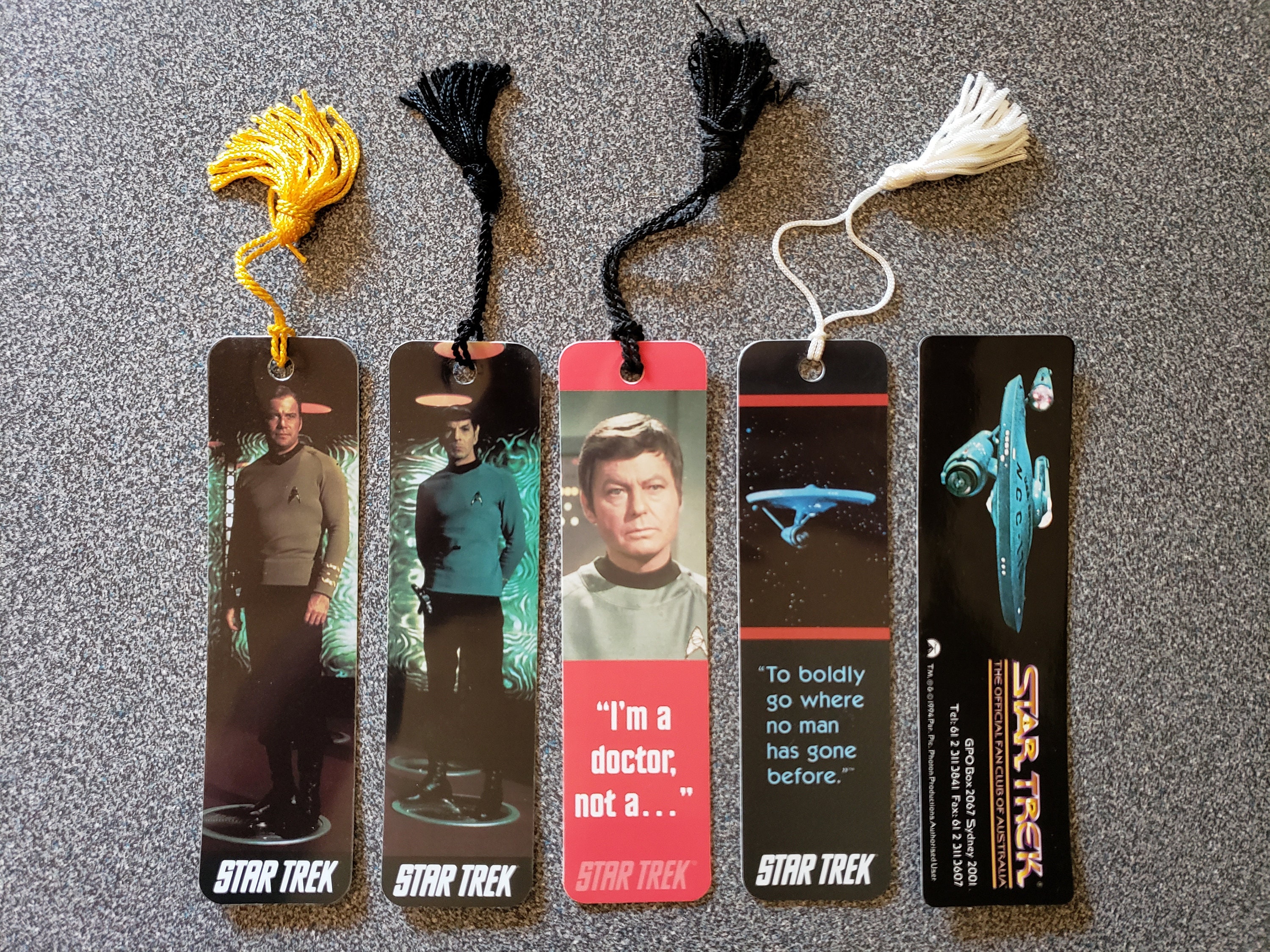Vintage 1990s Star Trek The Original Series TOS Bookmarks | Etsy