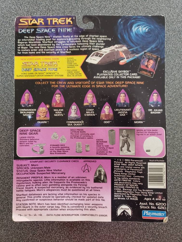 Vintage 1993 Star Trek Deep Space Nine Morn Action Figure | Etsy