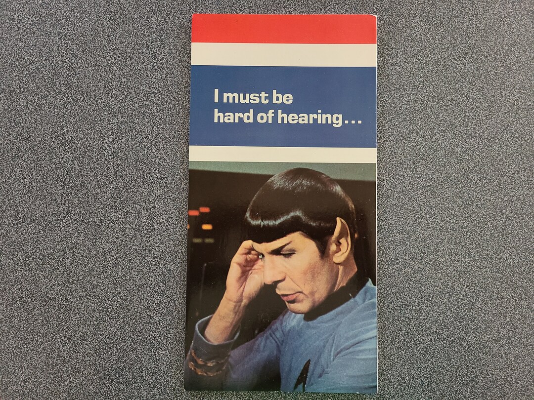 Vintage 1976 Star Trek TOS Spock - Hello/miss You/just Because Fold Out ...