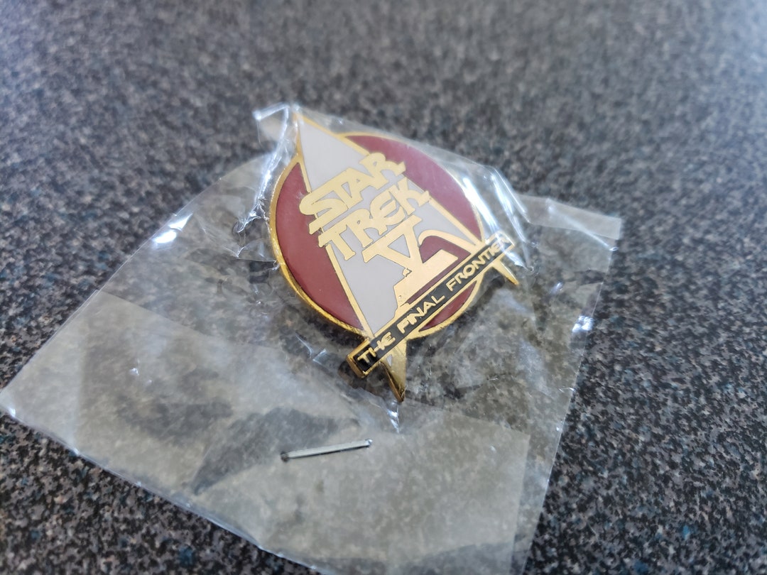 Vintage Star Trek V the Movie Collector Pin 1989 - Federation Insignia ...