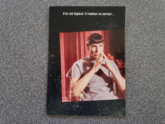 Spock Valentine Card Star Trek Valentine Etsy UK
