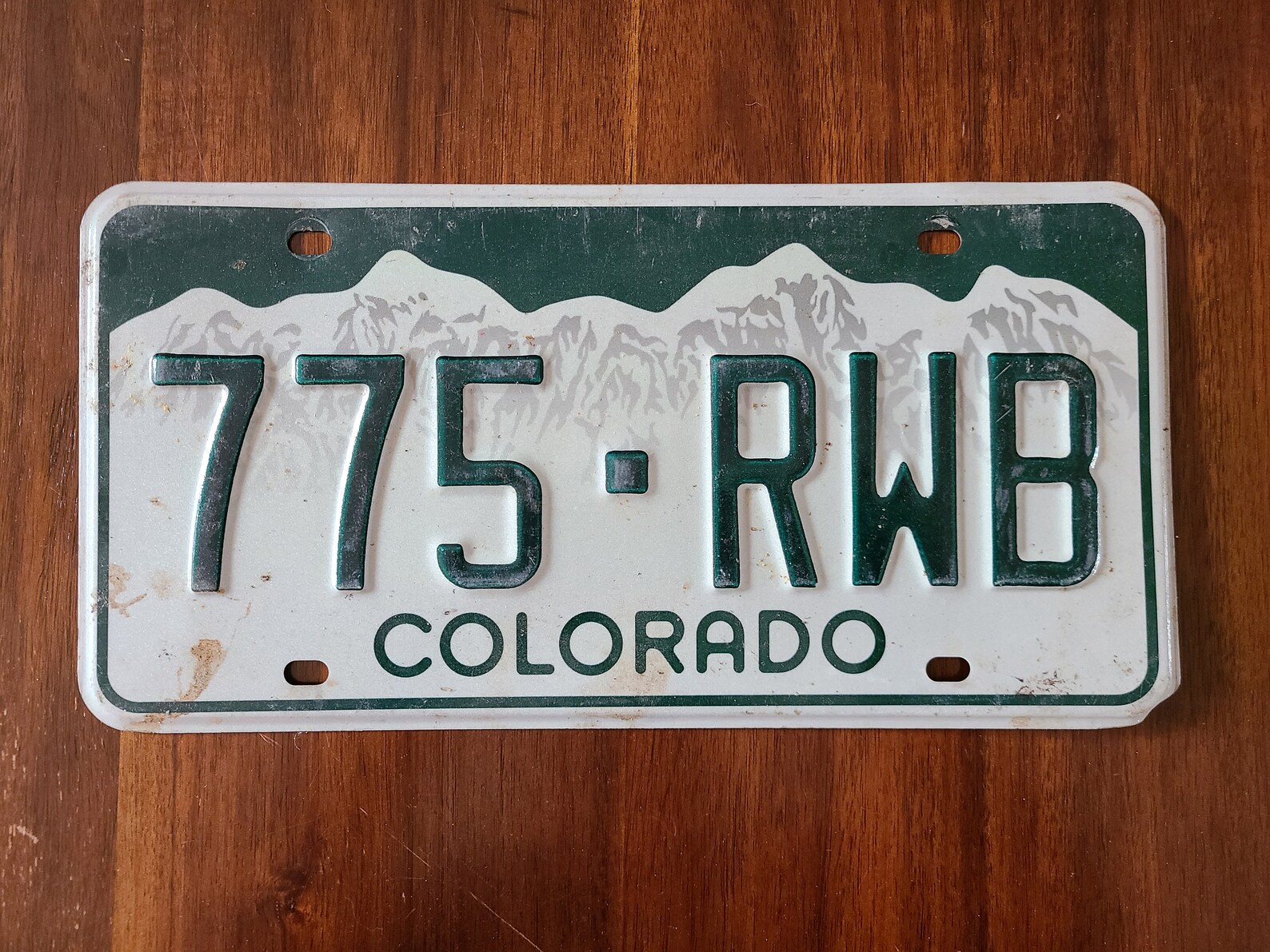 Choice of Vintage Colorado License Plate - Green on White - License ...