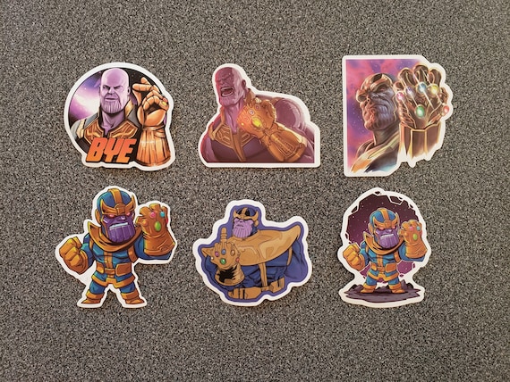 Thanos Supervillain Sticker Decal You Choose Marvel | Etsy
