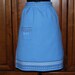 Vintage Handmade Blue Half Apron Decorative Stitching - Etsy