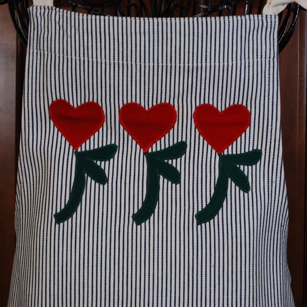 Pinstripe Heart - Etsy