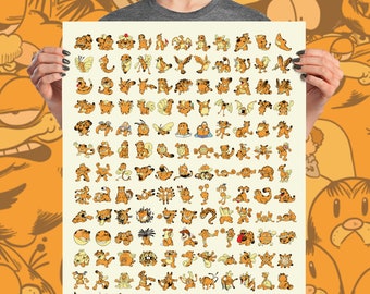 Garfield Posters - Etsy