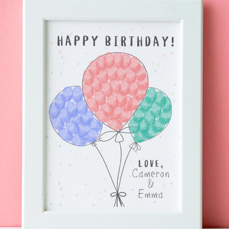 Fingerprint Balloons - Etsy