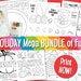 KIDS HOLIDAY COLORING Pages Printable Mega Bundle | Elementary ...