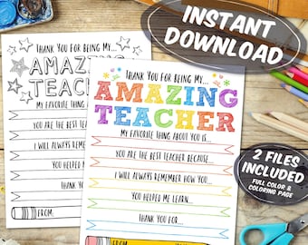 Teacher Appreciation Letter Teacher Thank You Letter Teacher ...