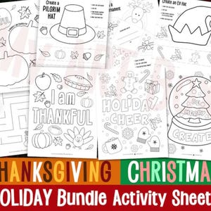 Thanksgiving Printable Placemat, Kids Coloring Friendsgiving Holiday ...