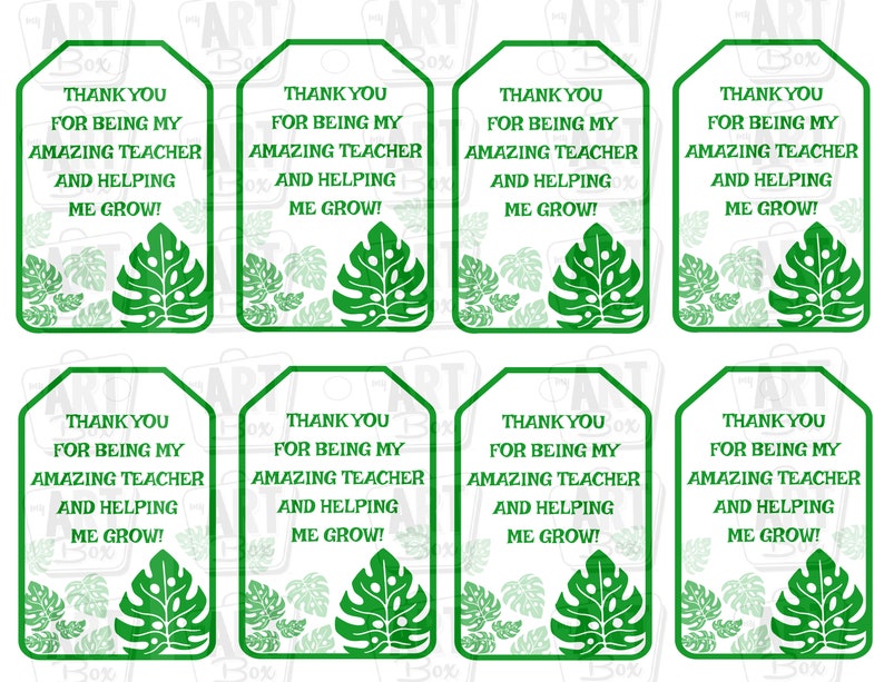 Teacher Appreciation Gift Tags Teacher Appreciation Week Favor Tags ...