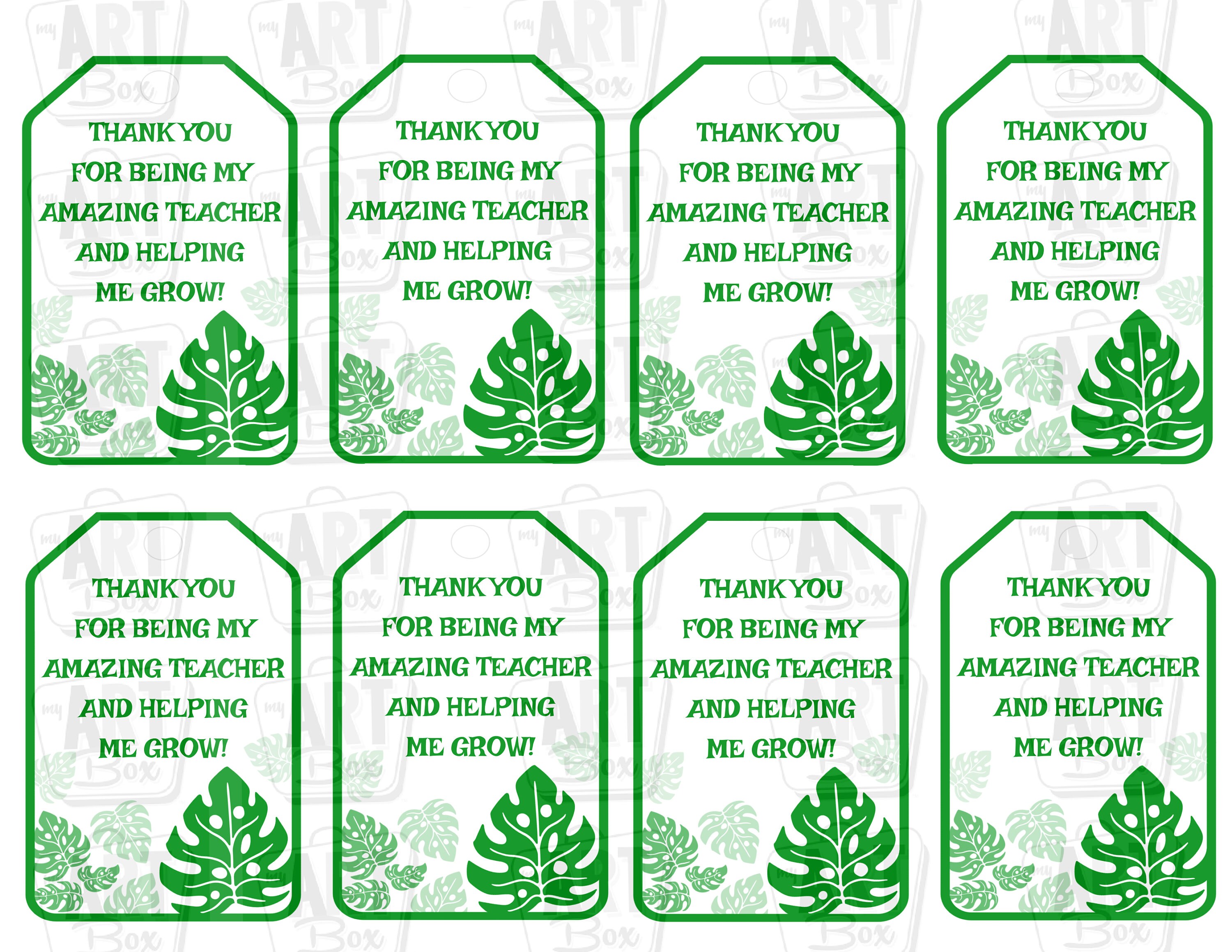 Teacher Appreciation Gift Tags Teacher Appreciation Week Favor Tags ...