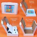 Rainbow Arts and Crafts Kids Activity Busy Box, Kids Travel Airplane ...