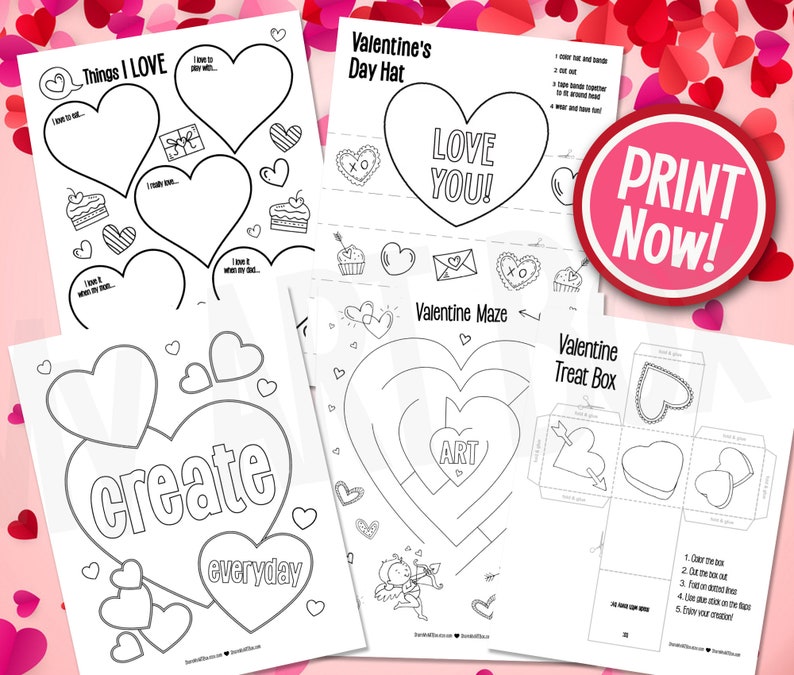 KIDS HOLIDAY COLORING Pages Printable Mega Bundle | Elementary ...