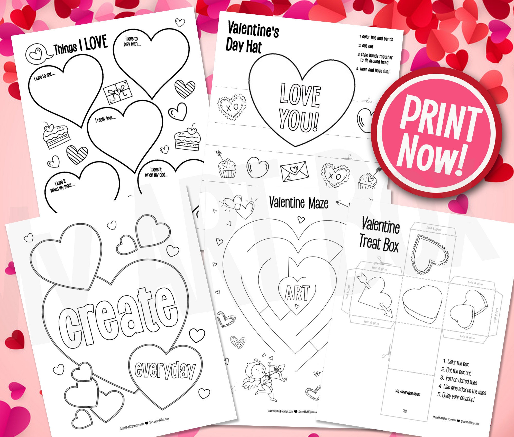 KIDS HOLIDAY COLORING Pages Printable Mega Bundle | Elementary ...