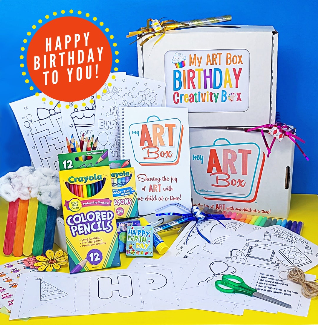 Birthday Art Kit for Kids, Travel Easel, Art Supplies Included - Etsy