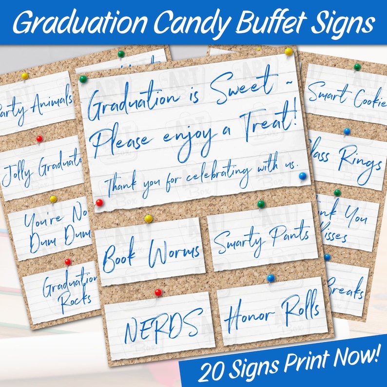 Graduation Candy Bar PRINTABLE Signs, Graduation Candy Bar Printable ...