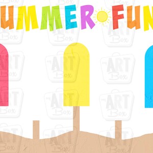 Summer Handprint Footprint Art for Kids Toddler Infant, Popsicle ...