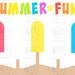 Summer Handprint Footprint Art for Kids Toddler Infant, Popsicle ...