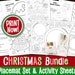 KIDS HOLIDAY COLORING Pages Printable Mega Bundle | Elementary ...