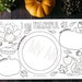 Thanksgiving Printable Placemat Set and Activity Pages Bundle Activity ...