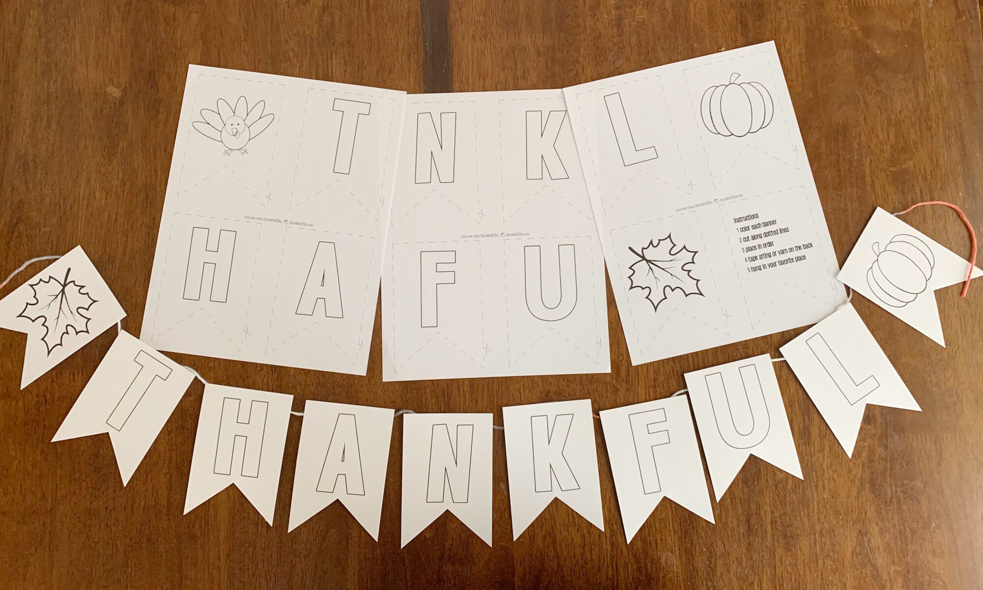 Thanksgiving Printable Placemat Set and Activity Pages Bundle Activity ...